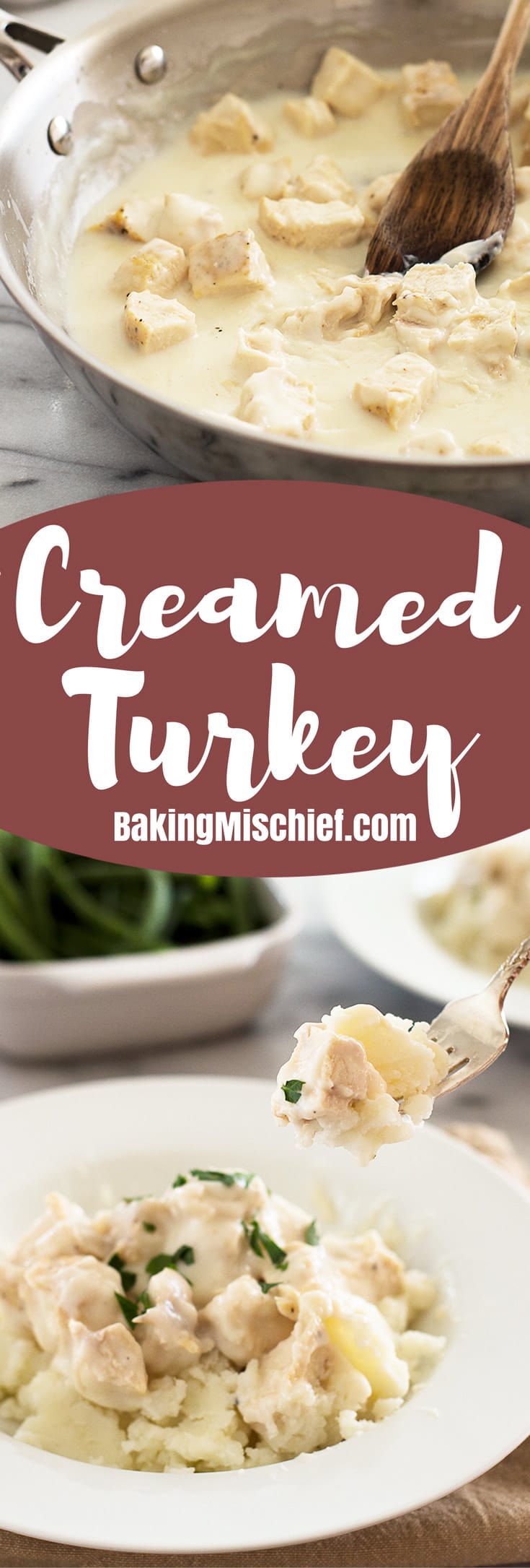Creamed Turkey for Two - Baking Mischief