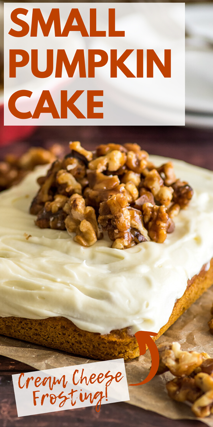 Mini Pumpkin Cake with Cream Cheese Frosting - Baking Mischief