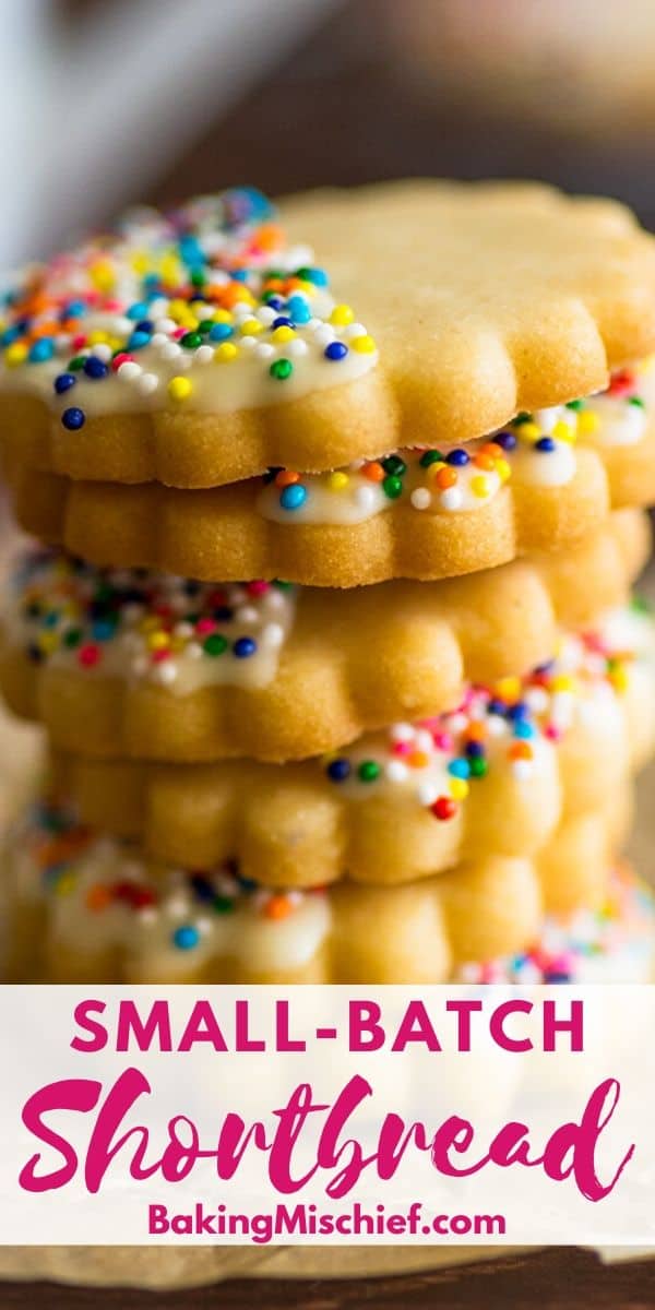 Small-batch Shortbread Cookies - Baking Mischief