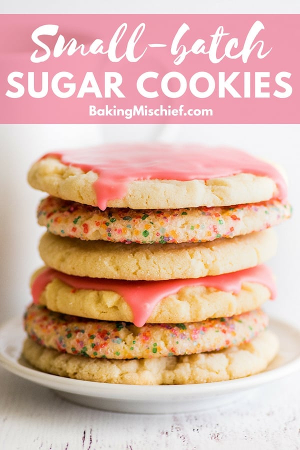One-bowl Small-batch Sugar Cookies (3 Ways) - Baking Mischief