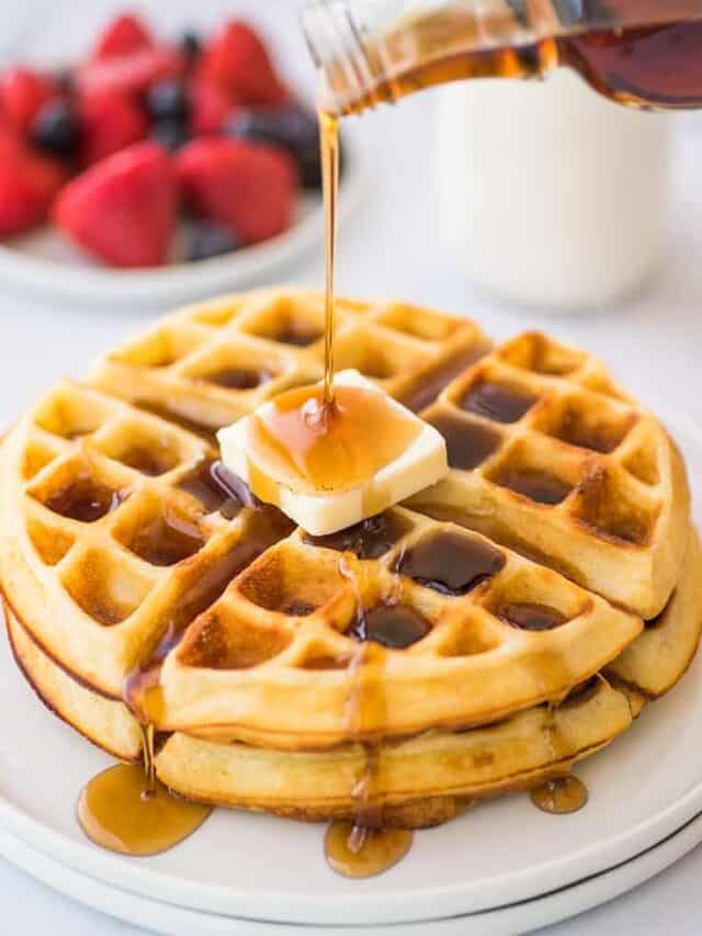 The Best Waffles Ever - Baking Mischief