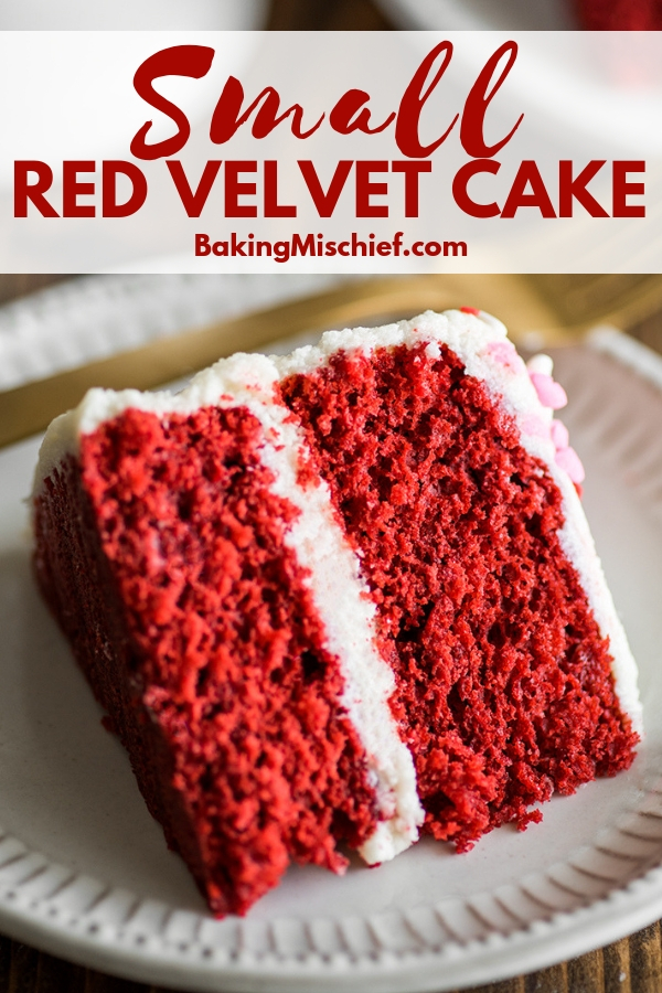 Small Red Velvet Cake - Baking Mischief