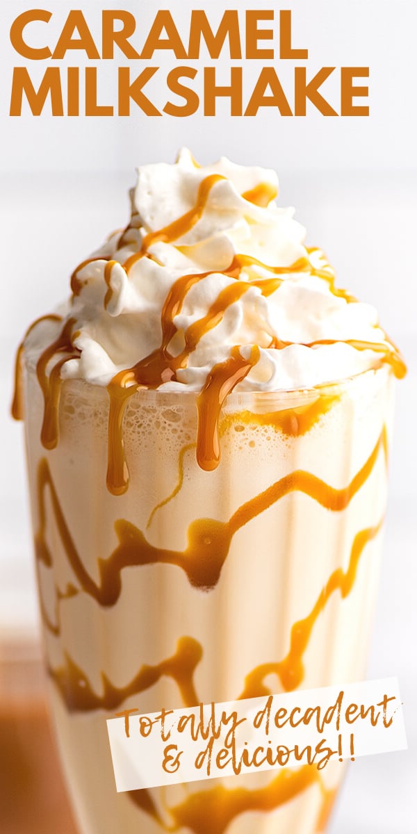 Dreamy Caramel Milkshake - Baking Mischief