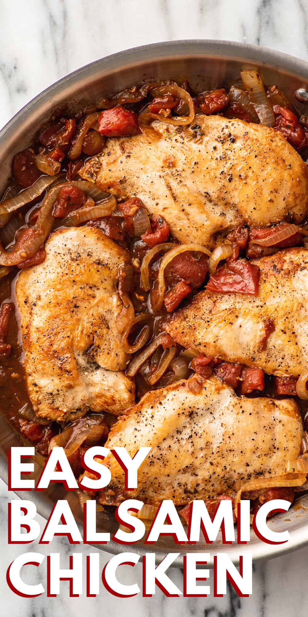 Easy Balsamic Chicken - Baking Mischief