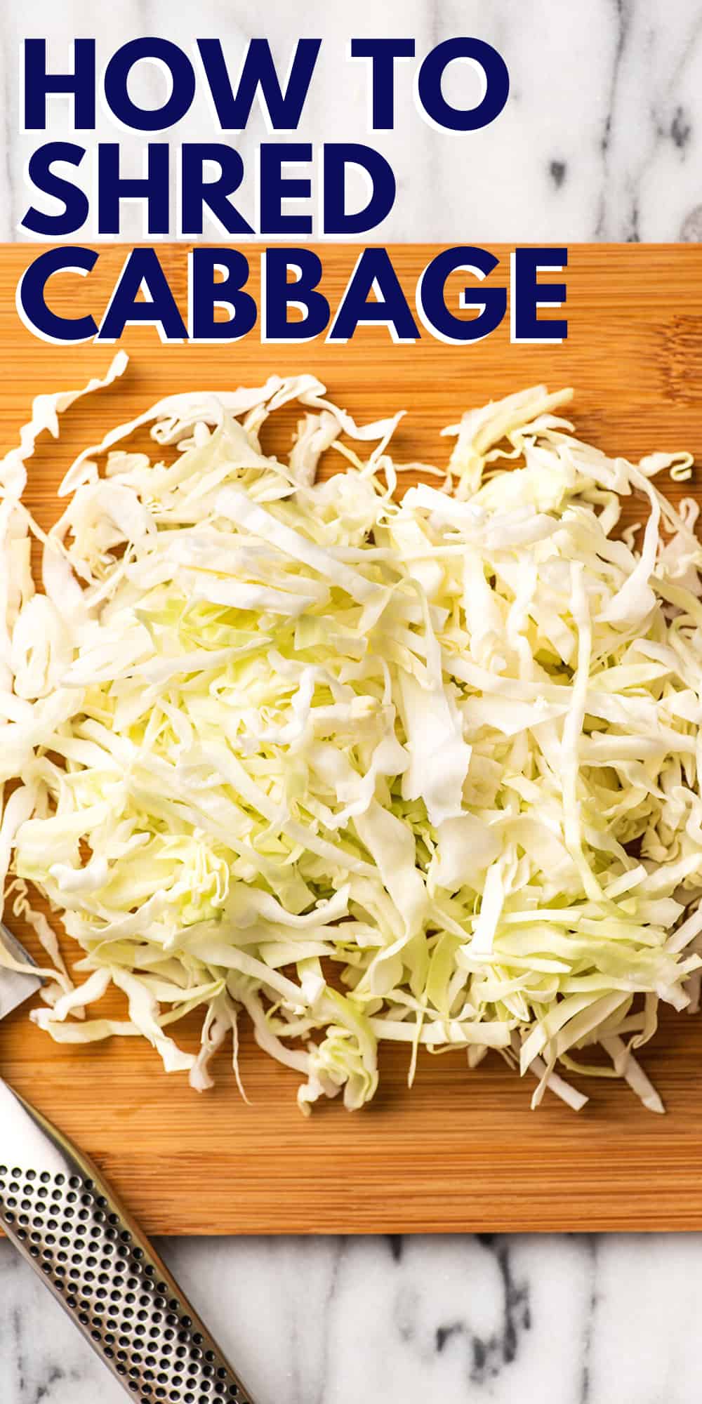 How to Shred Cabbage - Baking Mischief