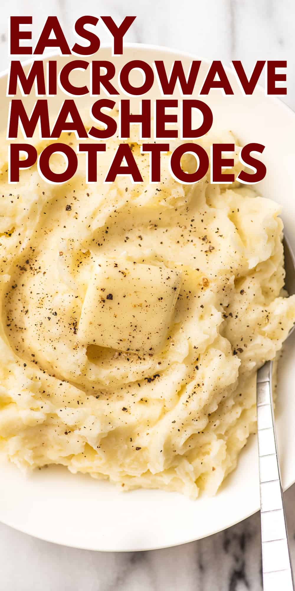 Microwave Mashed Potatoes - Baking Mischief